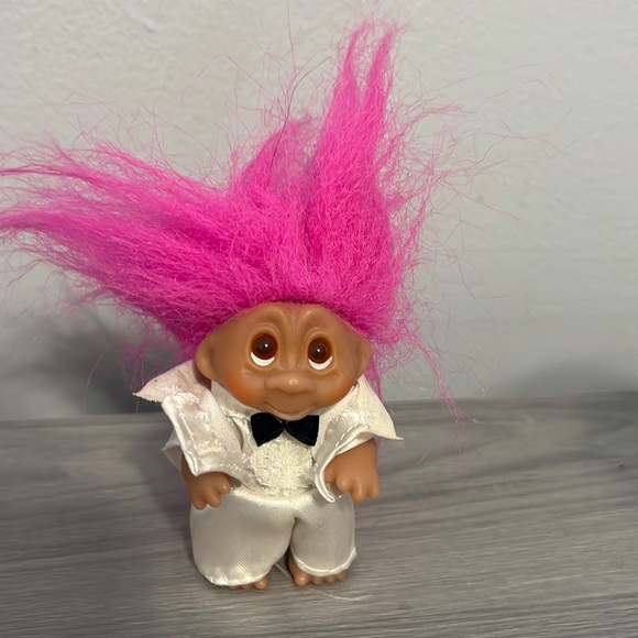 Dam | Toys | Vintage 985 Dam Troll In A Tuxedo Groom Wedding Or Prom ...